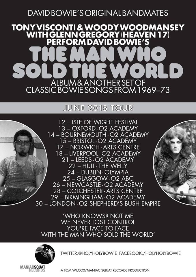 Tony Visconti & Holy Holy TMWSTW Live Double CD out now! Plus tour info ...